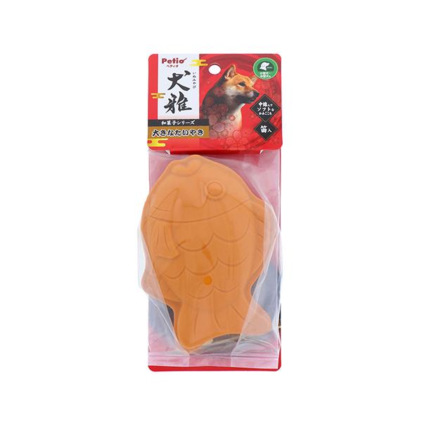 ペティオ 犬雅 和菓子ラテックス 大きなたいやき 中綿入りでソフトなかみ心地のラテックス玩具。 笛入りで楽しく遊べます。 ---対象--- 小型犬〜中型犬 ---原産国--- 中国 ---材質--- 本体：ラテックス・ポリエステル、笛：ポリ...