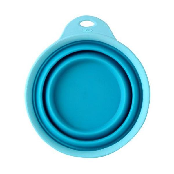 ライトハウス Popware ぺたんこボウル L ブルー 使用時には広げて使って、保管や持ち運び時には折りたためる便利な食器です。 中央部分を押すだけで簡単にペット用の食器へと早変わりします。 深度を2段階に調節できるので、用途に合わせて使...