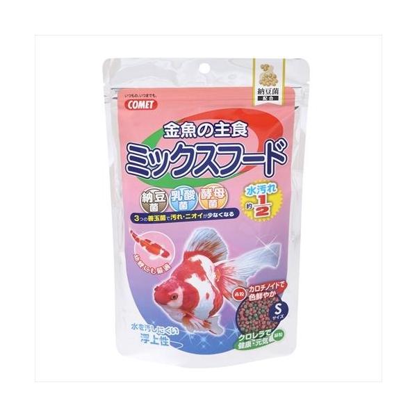 イトスイ コメット 金魚の主食 ミックスフード 納豆菌配合 中粒 200g クロレラエキスを配合した緑粒と、カロチノイドを配合した赤粒をミックスした 金魚・鯉が健康に育つバランス栄養フードです。 3種の善玉菌(納豆菌・酵母菌・乳酸菌)が、 ...
