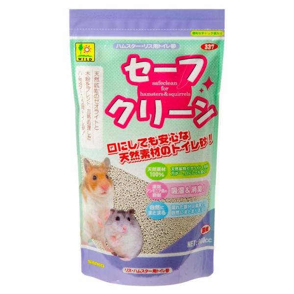 三晃商会 セーフクリーン 900cc 自然の素材のみを使用し、小さくデリケートな生き物に安全で、 環境にもやさしいハムスター・リス用のトイレ砂です。 天然鉱物のゼオライトと木粉とを粉砕・ブレンド・加熱し、 その他の添加物を一切使用せずに、ハ...