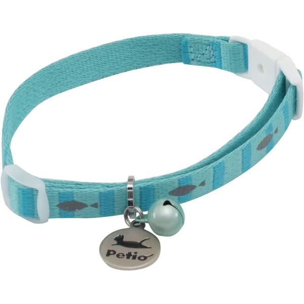ペティオ CAT COLLAR フィッシュボーダーカラー ブルー 人気の反射素材を使用したボーダーと魚がかわいい猫専用首輪。 力が加わると外れるバックル仕様。 万一に備えて名前とTELが記入できる迷子札付。 ---対象--- 全猫種 ---...