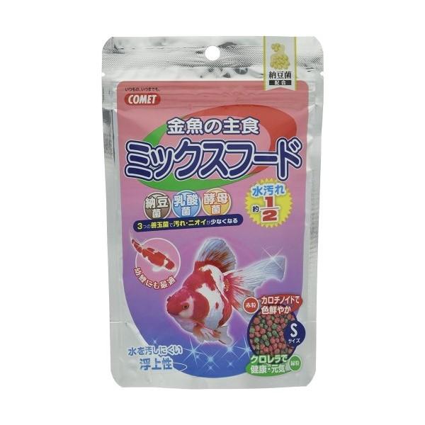 イトスイ コメット 金魚の主食 ミックスフード 納豆菌 90g 色揚げ、健康、水の汚れの軽減、といった3つの効果を併せ持つ金魚の主食です。 エビ由来のアスタキサンチンを含むカロチノイドが、魚の色を鮮やかにします。 クロレラエキスは必須アミノ...
