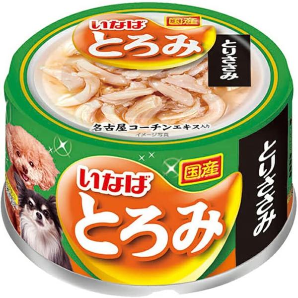 いなばペットフード とろみ缶 とりささみ 80g 名古屋コーチンエキス入りのとろみスープに、 とりささみを加えたスープも楽しめるシリーズです。 シンプルなプレーンタイプ ---原産国--- 日本 ---原材料--- 鶏肉（ささみ）、チキンエ...