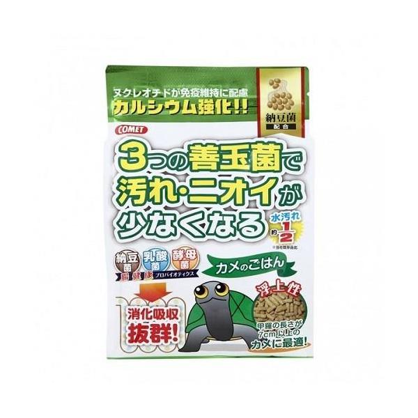 イトスイ コメット カメのごはん 納豆菌配合 浮上性 450g ミドリガメ、ゼニガメなど水棲カメ用のごはんです。 納豆菌（バチルス菌の一種）がカメの腸内で腸内細菌のバランスを整えてくれるプロバイオティクス効果。 消化吸収を助け排泄物の分解力...