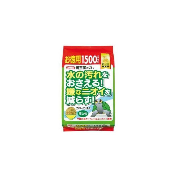 イトスイ コメット カメのごはん 納豆菌配合 お徳用 1500g 納豆菌を配合した、ミドリガメ・ゼニガメなど水棲カメ用のごはんです。 納豆菌が腸内環境の健康をサポートします。 消化吸収を助けて排泄物の分解力を向上。水の汚れや嫌なニオイを軽減...