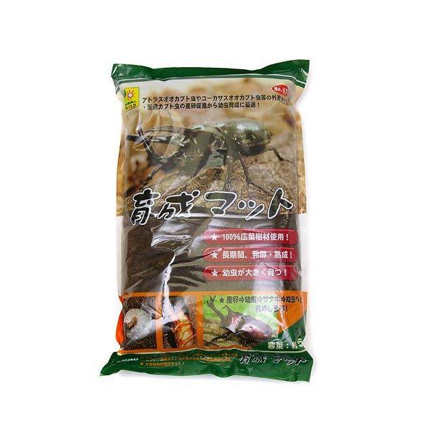 三晃商会 育成マット 5L 外産カブト虫（アトラス・コーカサス・ヘラクレス）から国産カブト虫まで、 産卵・幼虫・サナギ・成虫への育成、羽化率をUPさせるため、 天然広葉樹材に発酵菌を添加し、長時間、発酵熟成させたカブトムシ用マットです。 -...