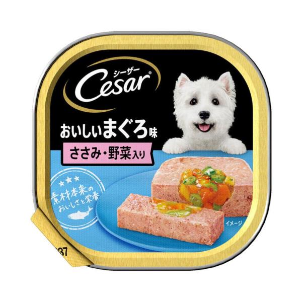 マースジャパン シーザートレイ おいしいまぐろ味 ささみ・野菜入り 100g 厳選されたまぐろに、贅沢にささみと野菜を加えて、おいしくヘルシーに仕上げております。 ふわふわローフタイプです。 ---原産国--- オーストラリア ---原材料...