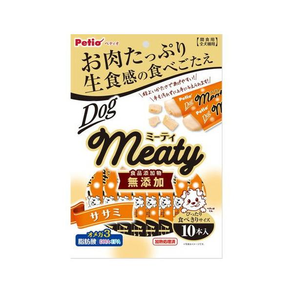 ペティオ ミーティ ササミ 10本入 良質たん白質豊富な生のササミを贅沢に使用！食品素材のみで仕上げました。 内袋のままお湯につけて人肌程度に温めるとより美味しい！ ぴったり食べきりサイズ。添加物不使用。 ---原産国--- 中国 ---原...