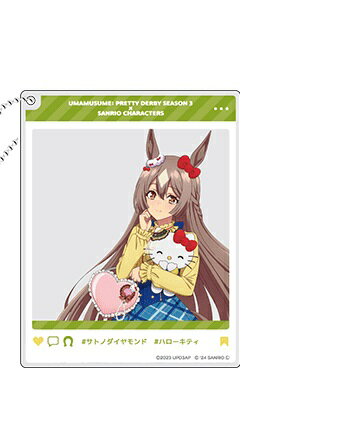 この商品は ウマ娘 プリティーダービー Season 3 × サンリオキャラクターズ おでかけアクリルキーホルダー サトノダイヤモンド × ハローキティ キーホルダー グッズ ポイント画像は見本です。実際の商品と異なる場合があります。 商品...