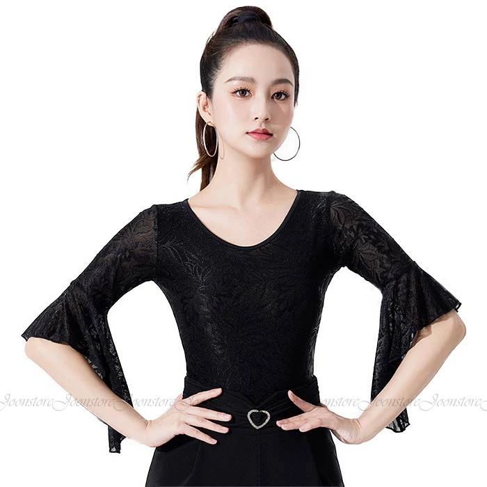 商品 ダンストップス 素材 ナイロン サイズ M 着丈52cm　バスト76cm　袖丈25cm　体重40-45kg L 着丈53cm　バスト80cm　袖丈25.5cm　体重目安45-50kg XL 着丈54cm　バスト84cm　袖丈26cm　...