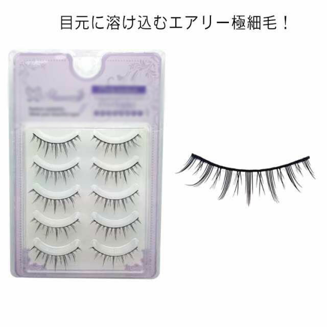 目元に溶け込むエアリー極細毛！自然な立体感の出る3D製法アイラッシュ。繊細で長さのある毛の束感とゆるめのカールで、やわらかな目元に仕上がる。まつ毛の長さが違うので、違和感なく自然な効果が得られます。髪の毛先が細く柔らかくなり、まつ毛のような...