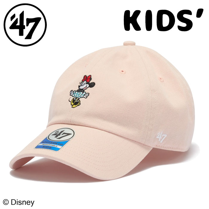 ディズニーキャラクターをデザインしたコレクション。コンパクトサイズにアレンジしたミニーマウスをフロントにレイアウトしています。47 CLEAN UPは、柔らかいクラウンとカーブしたバイザーの定番シルエットのアジャスタブルキャップ。サイズ調節...