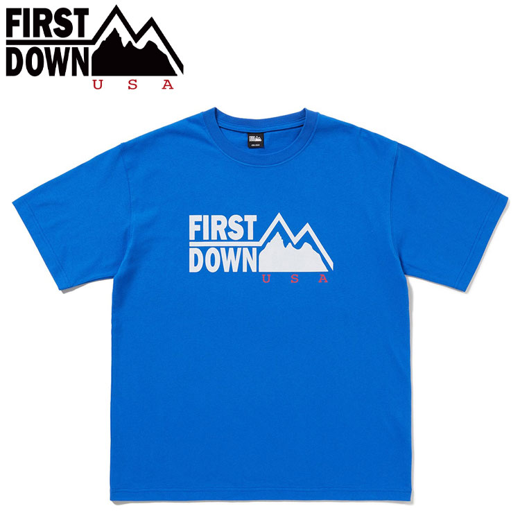 【デザイン】シンプルながらもインパクトのあるFIRST DOWN USAロゴをフロントに配置したTシャツ。ユニセックスで着用可能なリラックスフィットシルエット。【素材】ドライな質感と程よいハリ感が特徴の天竺素材を使用。洗濯を重ねても型崩れし...