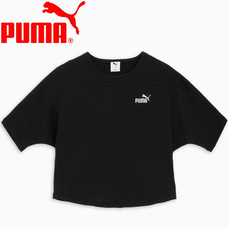 商品情報ONELINEコレクションから、コットンポリエステルのPUMA MIX CLOTH素材を使用したTシャツです。ゆったりとしたリラックスフィット。裾にテールがついたデザインのボクシーなシルエットで、透け感を演出しする背面に入ったパワー...