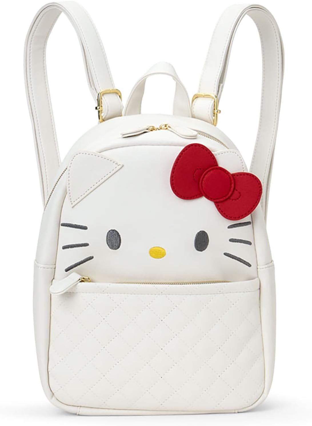 リュック本体サイズ：約幅20.5×奥行13×高さ25cm（※耳、ショルダー紐含まず）ショルダー紐の長さ:各約59-110cm。主な材料・原料：PUレザー ダブルファスナー式開閉。外側:ファスナーポケット1。ファスナーポケットはキルティング加...
