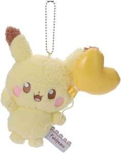 可愛いカラフルなハートを持ったポケピースのぬいぐるみマスコットです。 ポケモンによって持っている風船の色が違います。 商品サイズ:W150×H150×D65mm