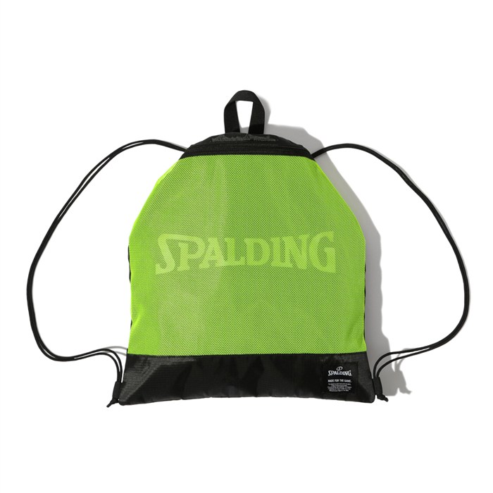 メーカー SPALDING（スポルディング） カテゴリー バスケットボール 分類 バック 商品名 SPALDING（スポルディング）　42-018LG　バスケットボール　バック　デイリー ナップサック ブラック×ライムグリーン　26SS 品...