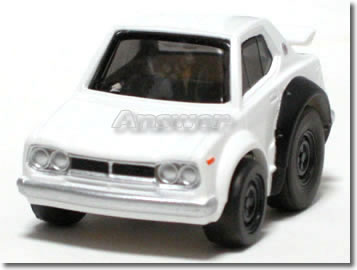 ≪チョロQ スカイラインコレクション≫ ★こちらは単品販売となります。 対象年齢6歳以上　 【使用樹脂】 自動車ボディ・シャーシ（ABS樹脂）　 ウインドウ（スチロール樹脂） タイヤ（合成ゴム） 他 ※パッケージはございません 発売元：タカラ