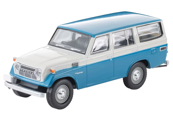 1/64スケール 【材質】 本体：亜鉛合金 タイヤ：PVS シート：PP シャーシ/ホイール/グリル：ABS ライト/窓ガラス：PS ※創りこみ重視の為、ドア開閉アクションはございません。 発売元：トミーテックFJ56V型ランドクルーザーは...