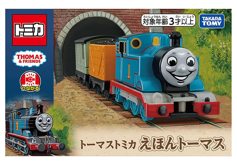 対象年齢 3歳以上　 【材質】 本体：亜鉛合金 タイヤ：PVS シート：PP シャーシ/ホイール：ABS 窓ガラス：PS 他きかんしゃトーマス原作出版80周年を記念して、原作絵本をイメージしたトーマスがトーマストミカに登場！ トーマスの顔、...