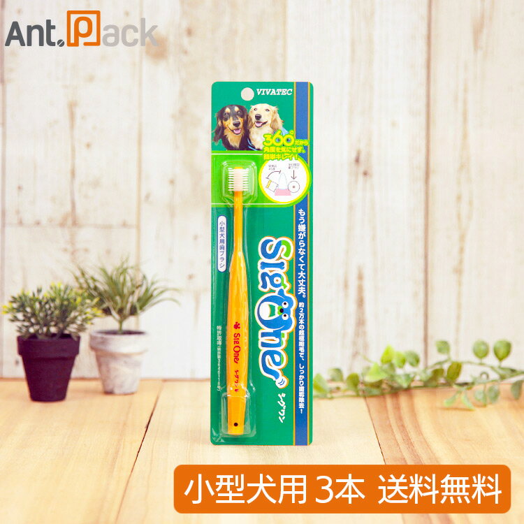 シグワン 小型犬用 歯ブラシ オレンジ×3本 もう嫌がらなくても大丈夫。約2万本の超極細毛で、しっかりお口ケア 歯磨きを嫌がる愛犬でも、簡単ブラッシング！ 360°だから角度を気にせず簡単キレイ！ 特許製法である、毛と毛の間にワッシャーを入...