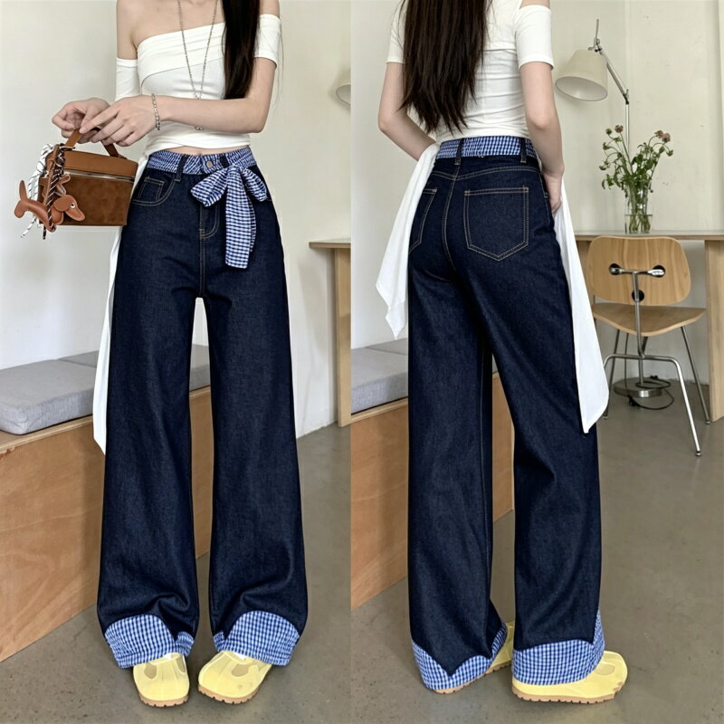 【HOT KEYWORD】 ---------------------------------------------------------- ワイドジーンズ レディース デニムパンツ ハイウエスト ワイドレッグ アメカジ レトロ ヴィン...