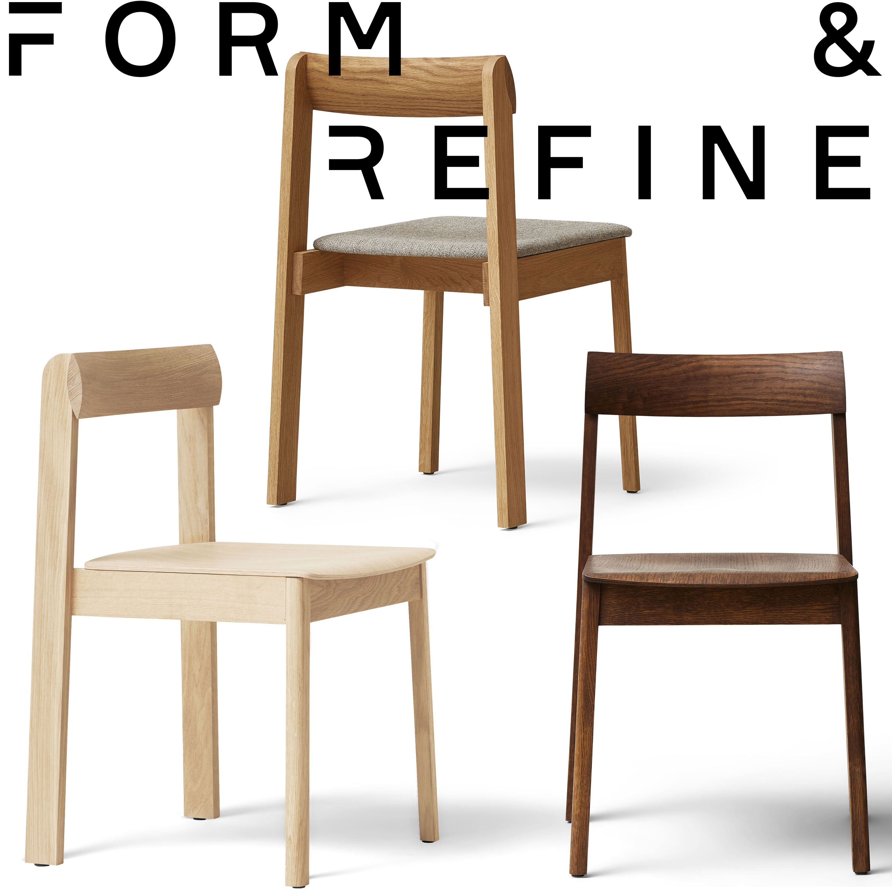 ※ 商品によってはラッピングできない場合があります。 フォーム＆リファイン ブループリントチェア Form & Refine Blueprint Chair オーク ホワイトオーク スモークドオーク クヴァドラ ハリンダル65 椅子 ダイニ...