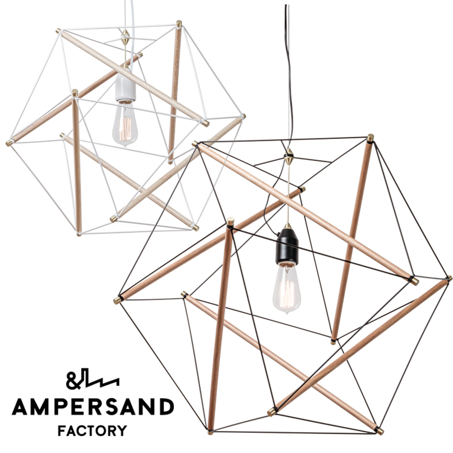 ※ 商品によってはラッピングできない場合があります。 Ampersand Factory アンパサンドファクトリー テンセグリティペンダントライト Tensegrity Pendant Light 天井照明 天井 1灯 ランプ ライト シー...