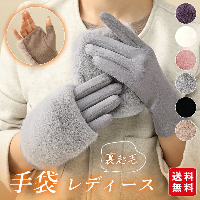 【商品名】 ★手袋 裏起毛 レディース★ 【商品情報】 ・カラー:パープル ベージュ ピンク グレー ブラック ブラウン 【商品説明】 ・肌のように柔らかい触り心地 ・肌に優しく柔らかく、暖かい触り心地 ・指先にタッチ専用刺繍加工を施し、ス...