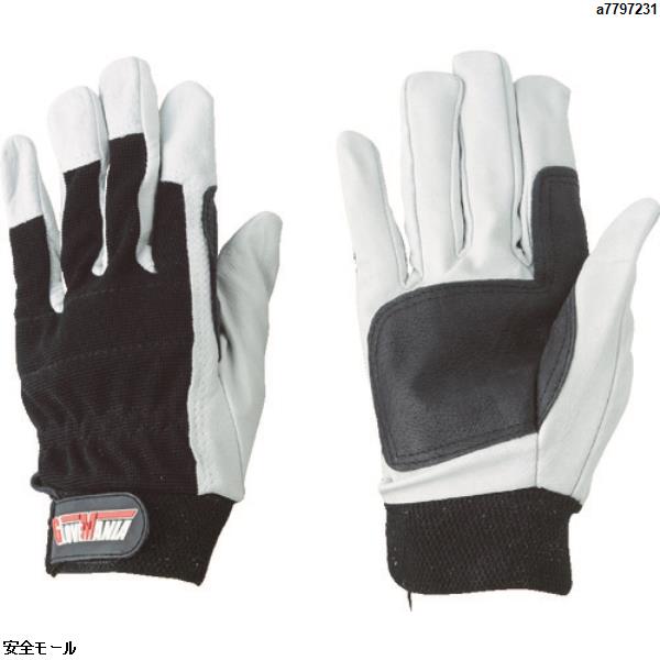 【商品名】■川西 プロコンボレザーメカニックグローブ 1P Lサイズ【特徴】●豚革で柔らかく、手甲はポリエステル生地を使用しているため、通気性に優れています。●手のひらには豚革の当てが付いています。●サイズ展開がSから3Lまでありジャストサ...