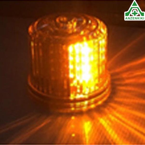 電池式LED回転灯 (オレンジ) LKB-4Y■サイズ：直径125×高さ110mm■重 量：約0．46kg■電 源：単3電池×4本 (別売)■連続動作時間：約48時間