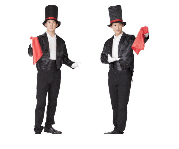 ■説明■ 【UNISEX】 マジック【マジシャン】【手品】【手品師】 【ハロウィン】【コスプレ】【コスチューム】 【衣装】【仮装】【集団仮装】 【集団コスプレ】【かわいい】 白と黒のコントラストがクールな ホスト風コスチューム！ ジャケット...