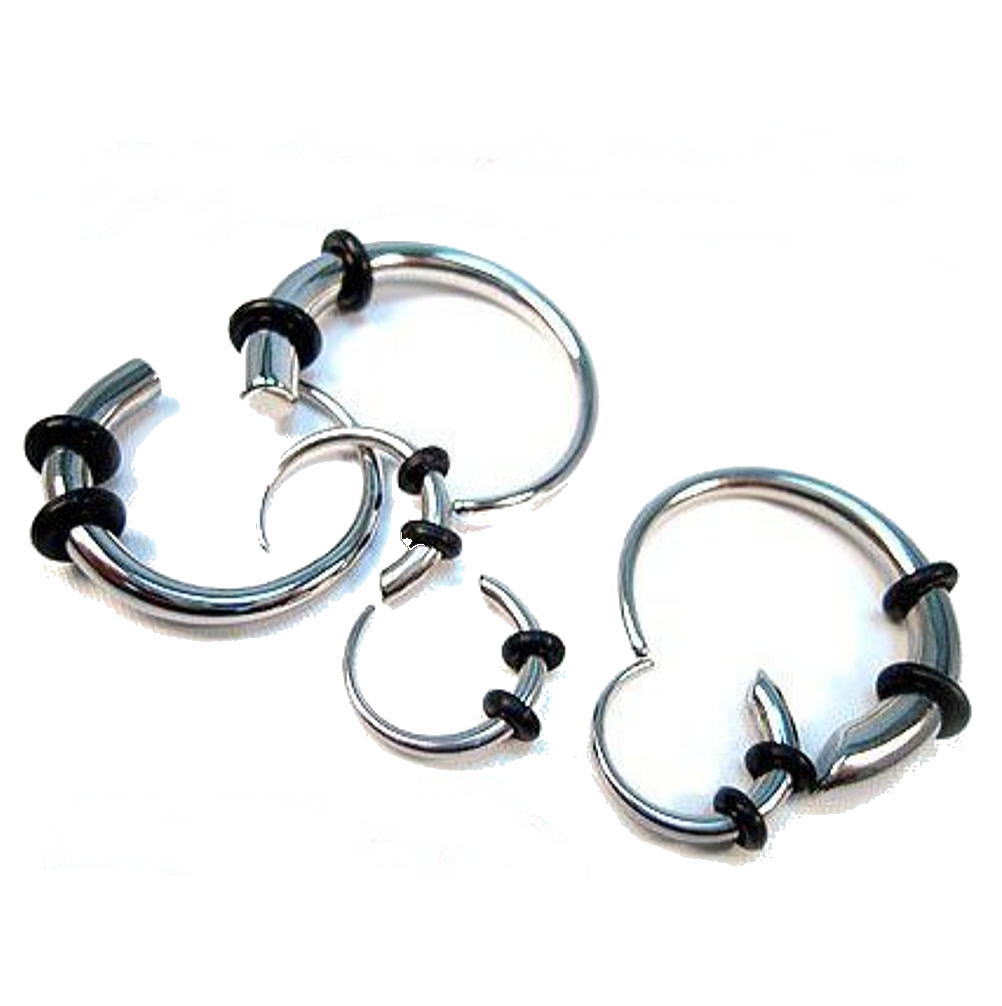 ■こちらの商品は、1個の値段です。サイズ:8G（3.2x直径25mm）6G（4x直径28mm）4G（5x直径31mm）サージカルステンレス316Lオーリングを留めるだけなので装着も簡単。シンプルでクールなデザイン。もちろんホール拡張にも使え...