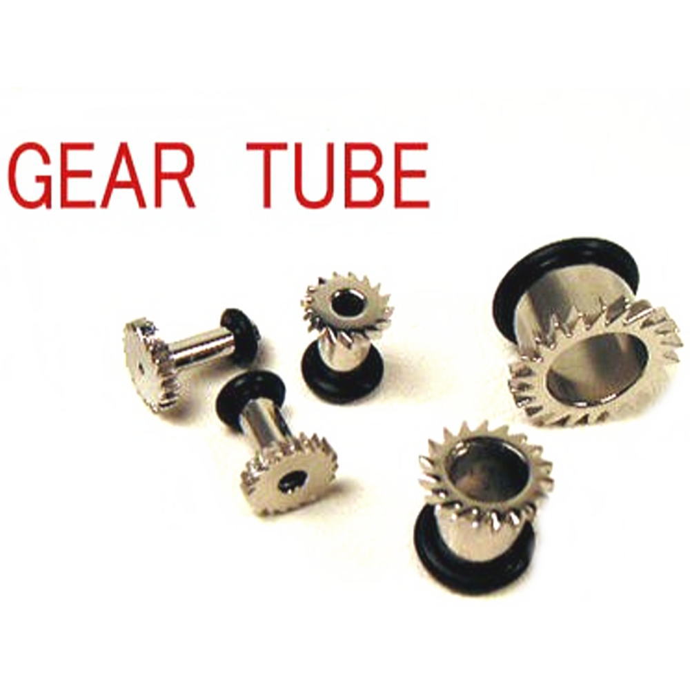 素材 サージカルステンレス316L サイズ 8G(3mm)/6G(4mm)/4G(5mm) 特徴 歯車デザインのチューブです。パイプの片側にオーリングを留めるだけなので装着も簡単。一段階ずつのゲージ拡張にも適しています。 注意 ■こちらの商...