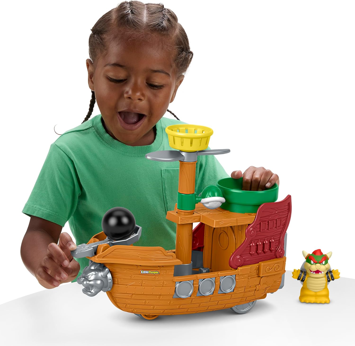 フィッシャープライス リトルピープル マイマリオ クッパのエアシップ プレイセット Fisher-Price の人気シリーズ「Little People」と、Super Mario の世界観が融合した幼児向けプレイセット。クッパのエアシップ...