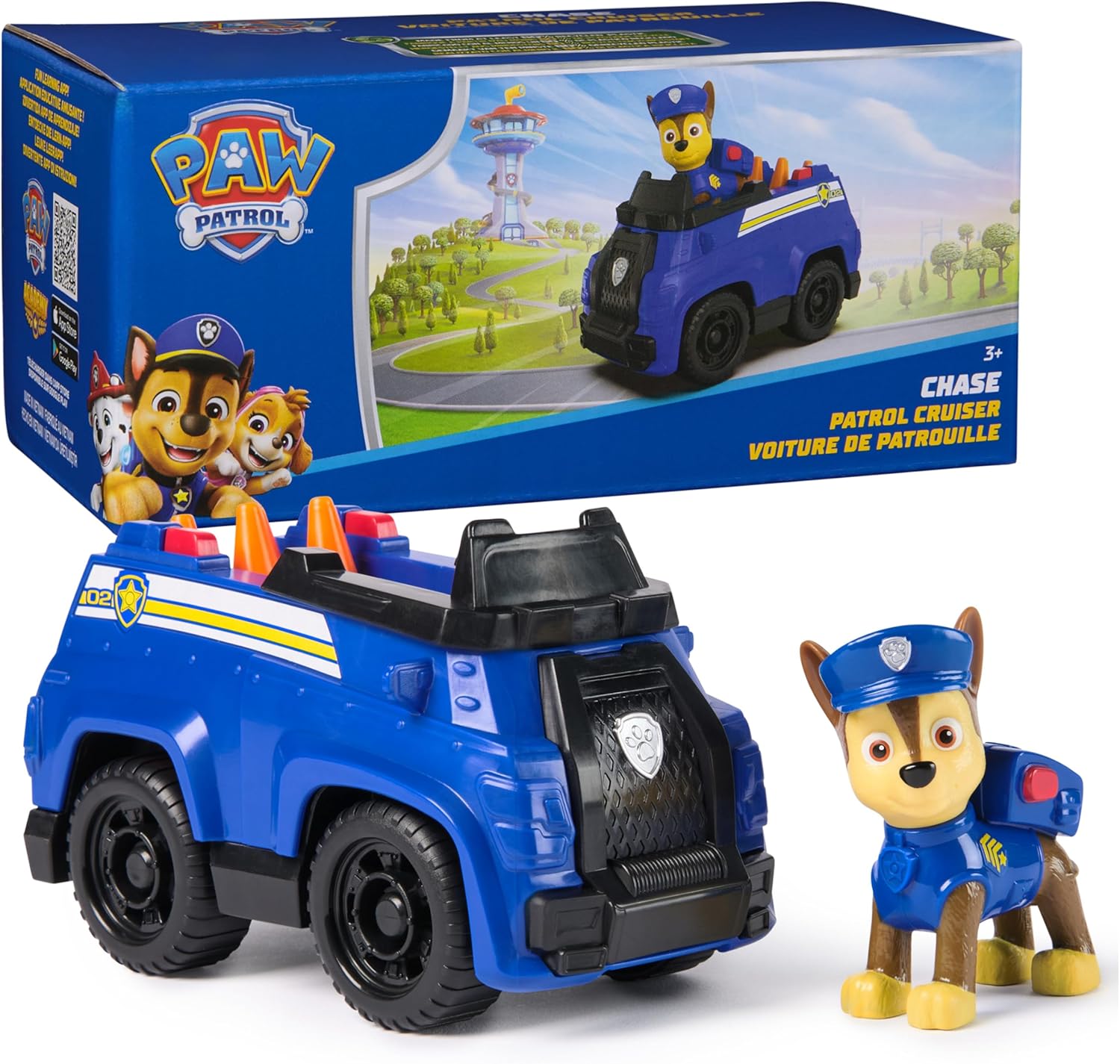 パウ・パトロール チェイス パトロールクルーザー（コレクター向けフィギュア付き） PAW Patrol のリーダー的存在「チェイス」が活躍するポリスクルーザー。コレクター仕様のチェイスフィギュア付きで、警察レスキューミッションごっこが楽しめ...