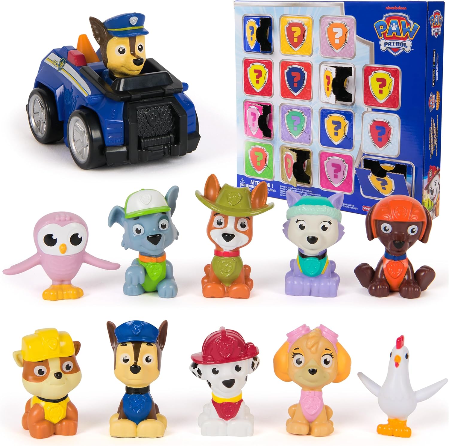 パウ・パトロール リワードボックス ギフトパック ミニフィギュア8体＆サプライズトイセット 人気アニメ「パウ・パトロール」のキャラクターたちが集合したサプライズギフトセット。15個のドア付きボックスを開けながら、ミニフィギュアや車両、ステッ...