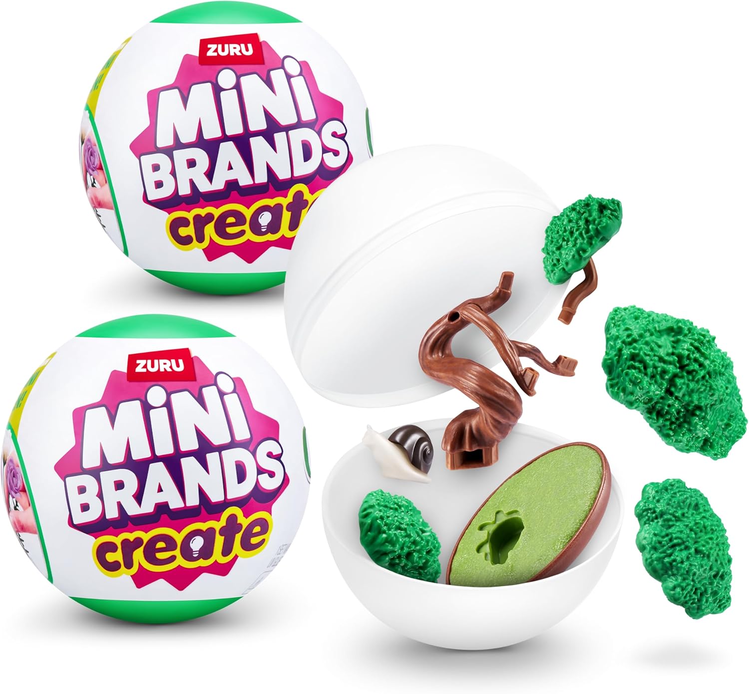 Mini Brands Create ガーデン カプセル 2個パック by ZURU ミニボタニカルコレクション｜DIY組み立て｜ミステリーブラインドパッケージ｜コレクター向け｜ディスプレイ対応 自分だけのミニガーデンを組み立てて楽しめる「...