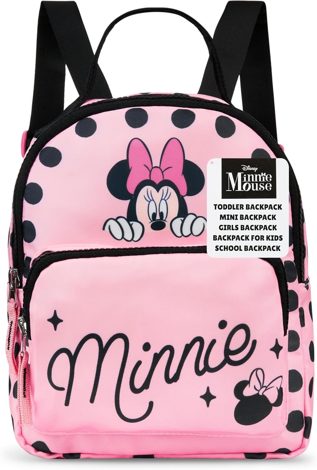 Get Trend ディズニー ミニーマウス ミニバックパック｜女の子用 幼児向け｜9×7インチ かわいい旅行バッグ ピンク ミニーマウスの愛らしい魅力をコンパクトにまとめた、幼児〜女の子向けのミニバックパック。保育園へのお出かけや旅行、日...