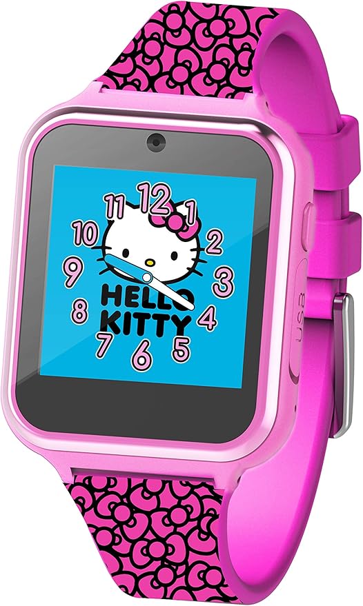 タッチ操作で使えるキッズ向けのスマートウォッチです。セルフィーカメラやボイスレコーダー、ゲーム機能に加え、歩数計やアラームなど日常使いに便利な機能も搭載。ハローキティのデザインを取り入れた、遊びと実用性をあわせ持つアイテムで、毎日の時間確認...