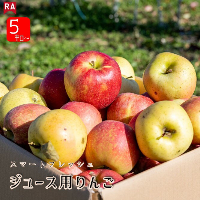 商品説明 商品名 ジュース用・加工用 りんご (スマートフレッシュ) 内容量 ・5kg（約12～28個） ・10kg（約24～56個） ※規格外りんごのため個数は上記の限りではございません。 原産地 青森県 保存方法 届き次第、冷蔵庫など温...