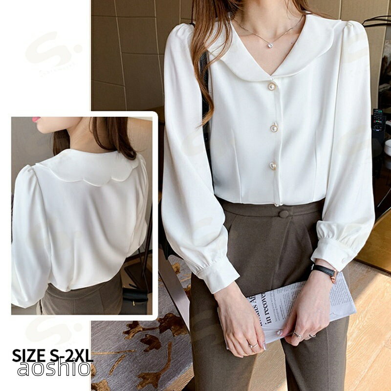 ブラウス レディース オフィス ガーリ レディースファッション 新登場! S M L XL 2XL