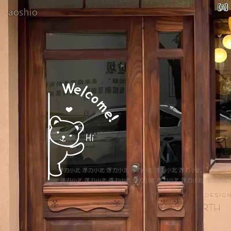 ウォールステッカー 壁面装飾 店舗用 小さめ 45x60 60x80 大きめ 75x100 特大 88x120 A:ホワイト B:ブラック C:イエロー