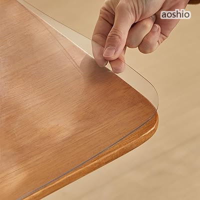 テーブルクロス 透明 80x160cm 厚さ1.5mm PVC製 テーブルマット 長方形 クリア デスクマット 矩形 防水 汚れ防止 (透明 1.5mm, 80x160cm)色透明 1.5mmモデル商品説明【商品概要】テーブルクロス 透明 ...