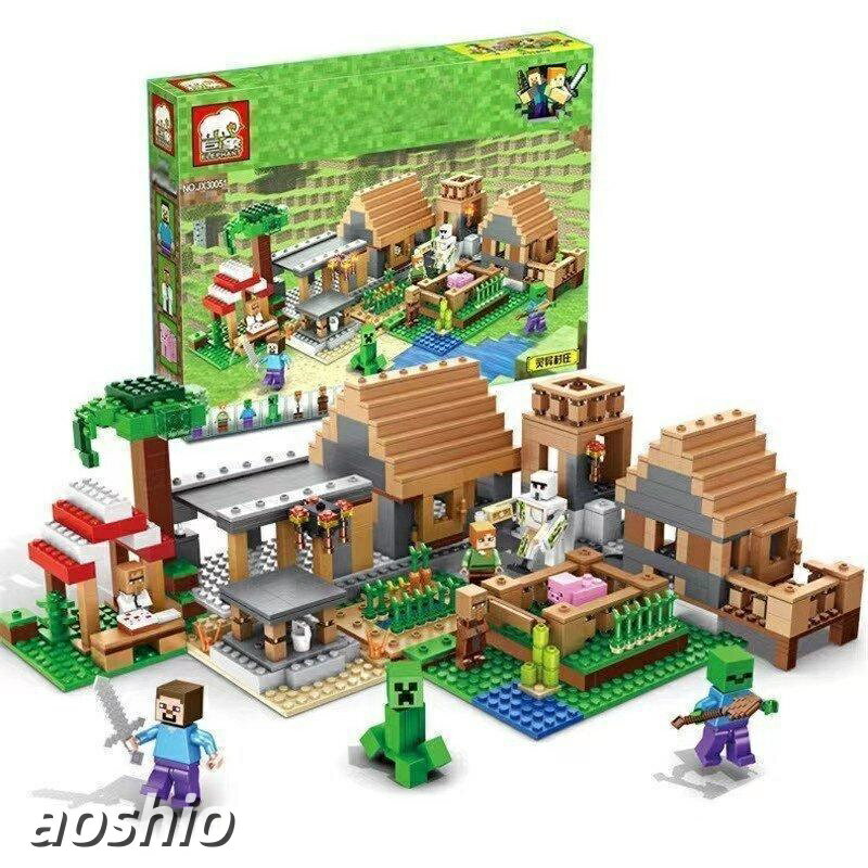男の子 LEGO互換品 村 マインクラ おもちゃ ブロック セット 新登場!