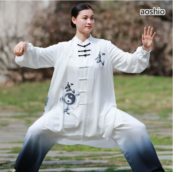 商品名武術演出服 太極拳 衣装 上下3点セット 色写真色内容2点セット:トップス+パンツ3点セット:トップス+パンツ+ベストサイズS 着丈82 バスト108 パンツ丈106 ベストバスト108 丈88M 着丈84 バスト112 パンツ丈10...
