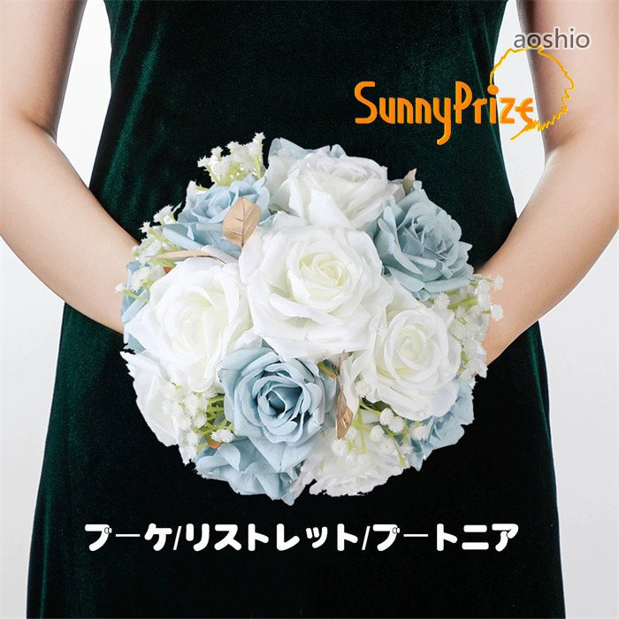 セット内容??.x?ブケ/リストレット/ブトニア素材??.x?使用花材 アティシャルフラワ(高級造花)※プリザブドフラワではございません。カラ??.x?ホワイトサイズ (cm)??.x?ブケ:25x22cmリストレット:40x10cmブトニ...