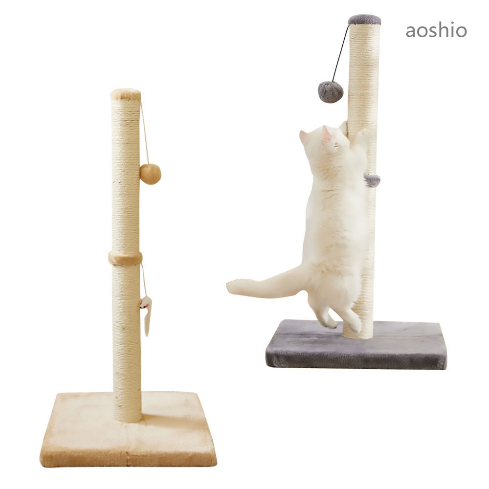 キャト爪とぎロポールどんなイテリアにも合うシプルなデザイを採用!高さ80cm!背伸びしながら思う存分ガリガリ爪とぎでき、ストレス解消に。ポールをひとつ外せば高さ40cmに変更可能♪ボボやネズミのおもちゃが付いていてとっても楽しい、天然サイザ...