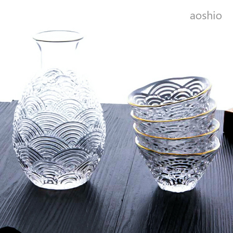 商品説明商品内容日本酒 おしゃれ ぐい呑み おちょこ 冷酒 杯 熱燗 セット 焼酎 透明 とっくり 和風 6点セット 酒器 ゴールドライン 北欧 父の日 父 盃 ガラス お猪口 グラデーション クリア セット ぬる燗 和酒 波模様 徳利 温...