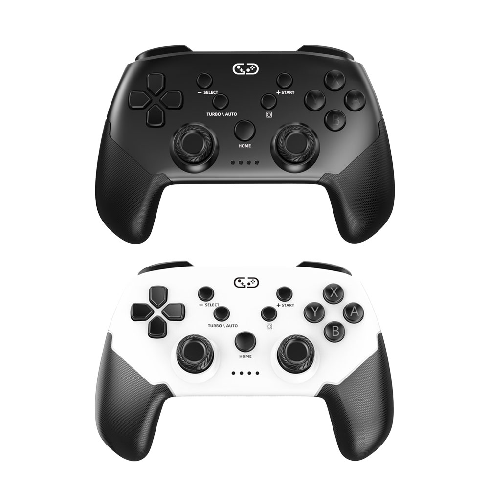 ワイヤレスコントローラー Switch/Android/iOS/PC対応 ワイヤレス接続（Bluetooth接続距離は最大10mまで）、有線接続（USB-Cケーブル接続）に対応。 動作を16個まで記憶可能な、2つのマクロボタン搭載。ワンボタ...